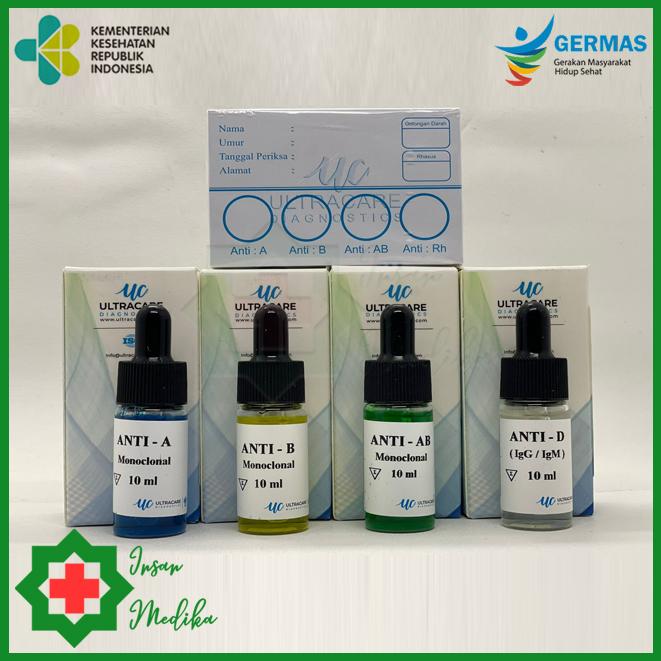 Jual Reagen Golongan Darah Set Ultracare + Kartu Di Seller Sweet Shop ...