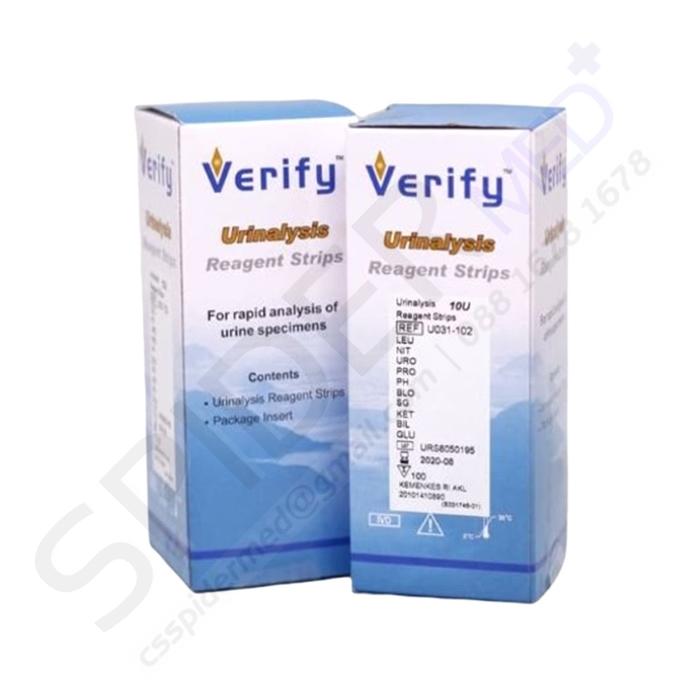 Jual Verify Urinalysis Reagent Strips 10 Parameter / Tes Uri