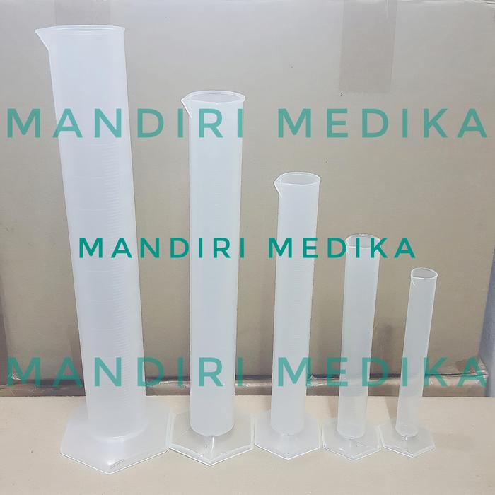Jual Measuring Cylinder Tabung Ukur Gelas Takar Gelas Ukur Plastik Lab ...