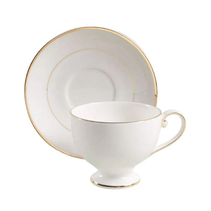 Promo Mikasa Cameo Gold Rim Plate White St Saint James Tableware piring ...
