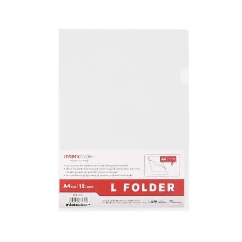 Jual Map L interX Clear Sleeve Tebal Folio F4 Map Plastik Bening Map ...