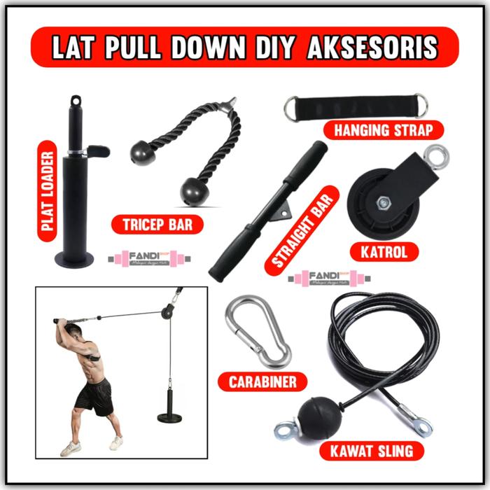 Jual Sparepart Alat Fitness Kawat Sling Katrol Gym Pulley Lat Pulldown ...