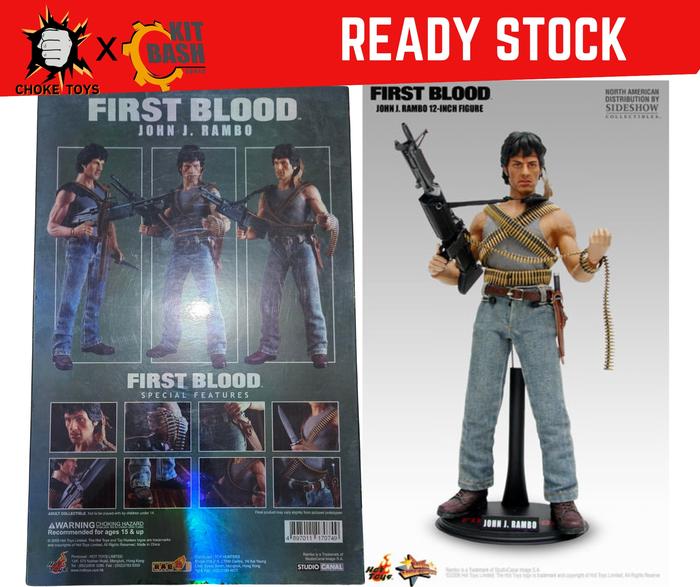 Jual HOT TOYS 1/6 Scale Action Figure (MMS21) First Blood Rambo (New ...