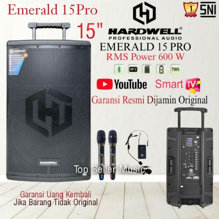 Jual SPEAKER PORTABLE MEETING 15INCH HARDWELL EMERALD 15PRO ORIGINAL ...