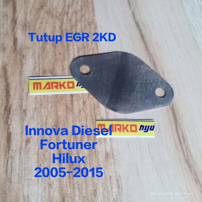 Jual Plat Stainless Tutup EGR Innova diesel Fortuner Hilux old lama ...