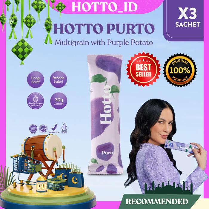 Jual Hotto Purto 3 Sachet Multigrain with Purple Potato - Jakarta Utara - Hotto_id | Tokopedia