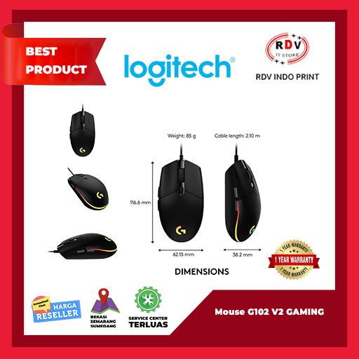 Jual Logitech G102 Rgb V2 Lightsync Gaming Mouse - Kab. Sumedang - cv rdv indo print | Tokopedia