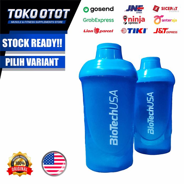Jual Shaker Biotech USA 600ml GYM Bottle Workout Protein Shaker ...