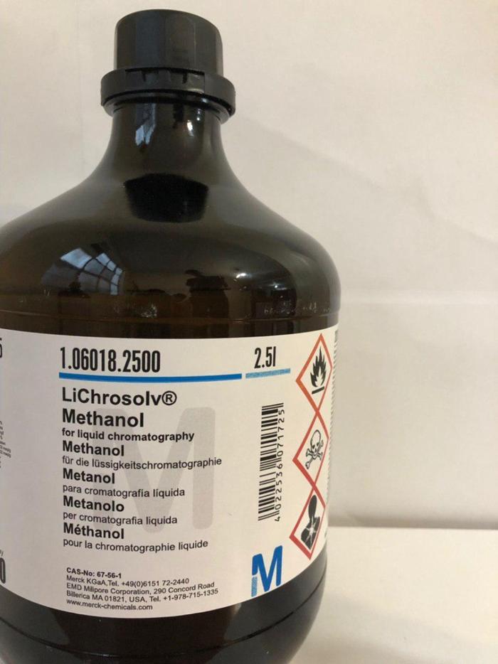 Jual MERCK 106018 Methanol for liquid chromatography (HPLC) cap 2,5 ltr ...