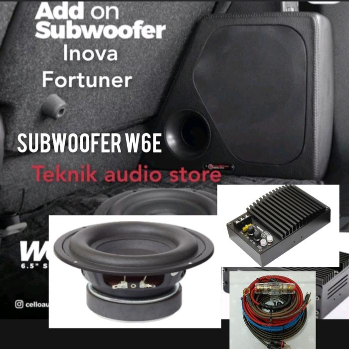 Jual Subwoofer PNP box Cello 6"W6E plus Pwr Inova Reborn-Fortuner ...