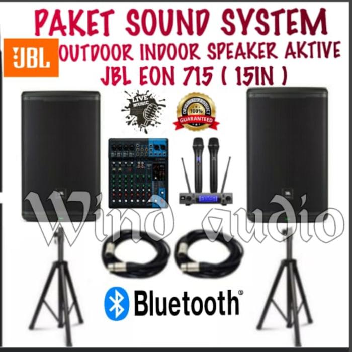 Jual PAKET SOUND SYSTEM OUTDOOR INDOOR CAFE RESTO JBL EON 715 BLUETOOTH ...