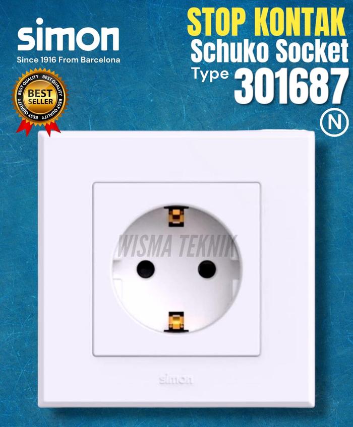 Jual Colokan Listrik Stop Kontak Socket Simon 301687 - Jakarta Timur ...