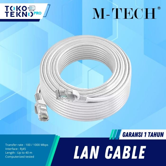 Jual M-tech Kabel Lan Cat 6 Cable Utp 1.5m / 3m / 5m / 10m / 15m / 50m - 30 Di Seller Velvet ...