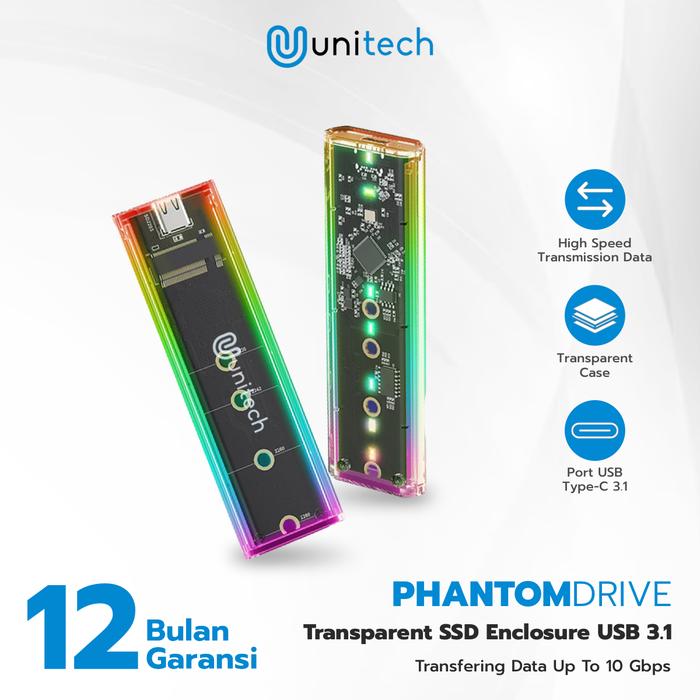 Jual Casing Ssd Enclosure Unitech M.2 Nvme Usb 3.1 / Usb C 10gbps Di ...