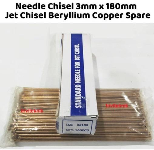 Jual isi refill beryllium copper jet chisel needle scaler,spare part ...