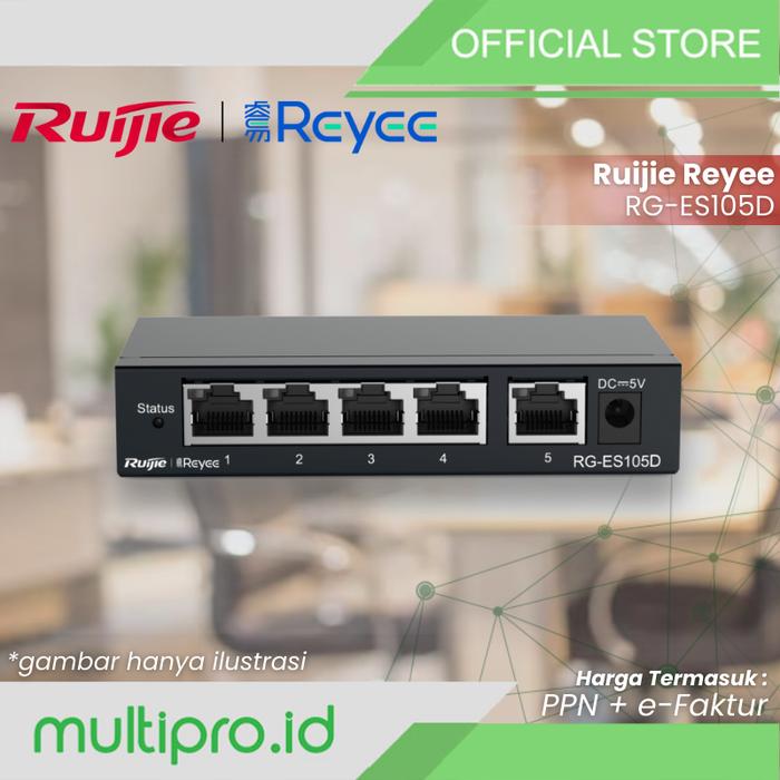 Jual Ruijie 5-Port unmanaged Switch RG-ES105D - Jakarta Utara - Multipro.id | Tokopedia