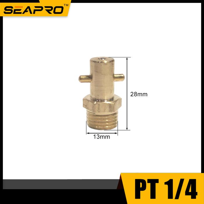 Jual Hydraulic Grease Nipple Pin Type Brass Grease Fitting 1 Pcs - PT 1 ...