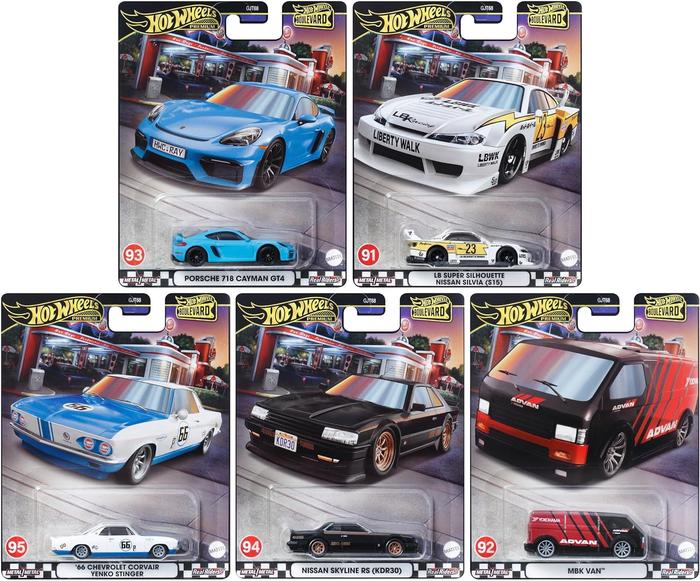 Jual HOT WHEELS BOULEVARD U 2024 SET nissan silvia S15 LBWK porsche ...