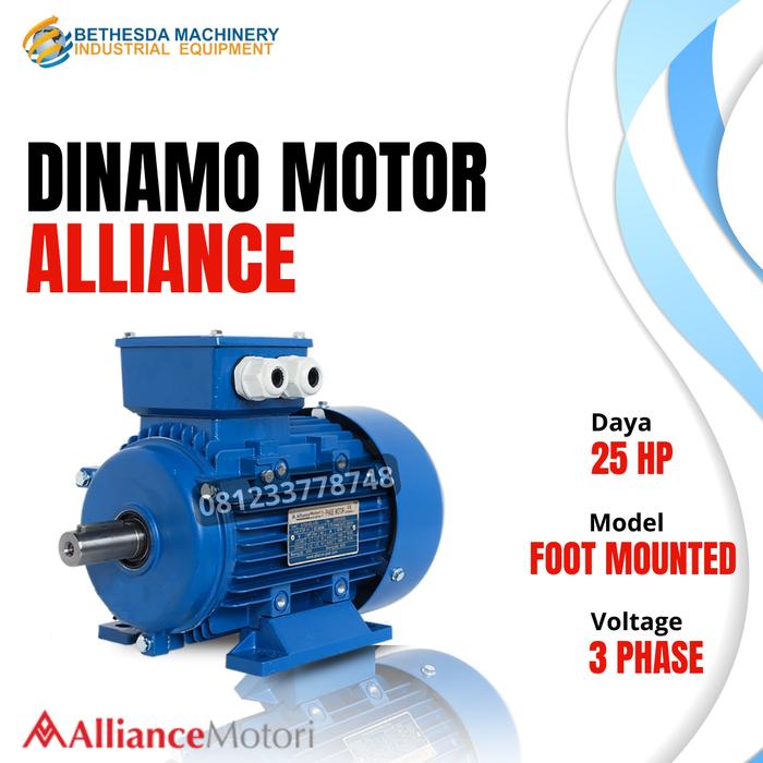 Jual Motor Dinamo 25 Hp 3 Phase Alliance Dinamo 18.5 hp 3 Phase - Kota ...