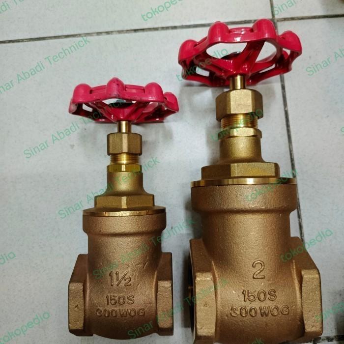 Jual GATE VALVE KITZ 1.1/2" INCH KUNINGAN CLAS 150S 300WOG ORIGINAL JAPAN - Jakarta Barat ...