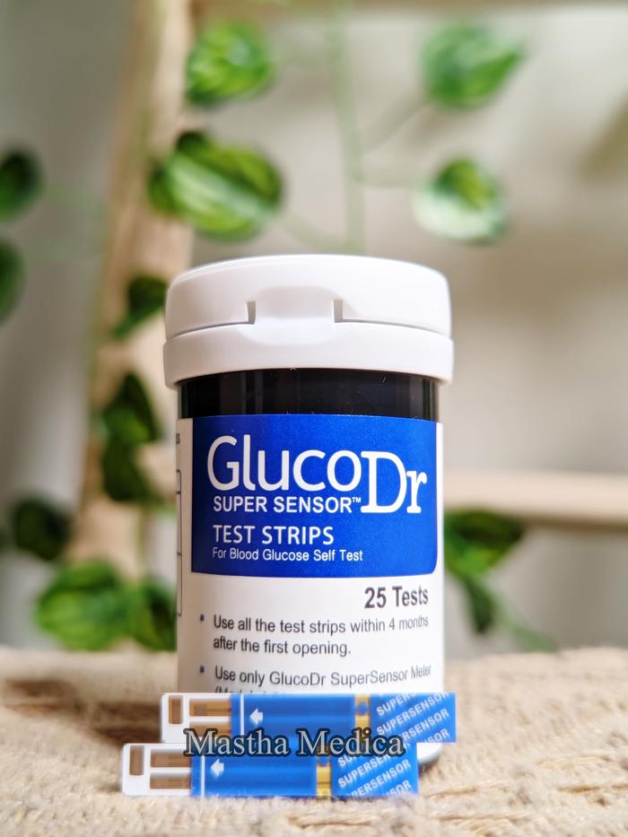 Jual Refill Stik Stick Strip Gula Darah GlucoDr Gluco Dr Super Sensor ...