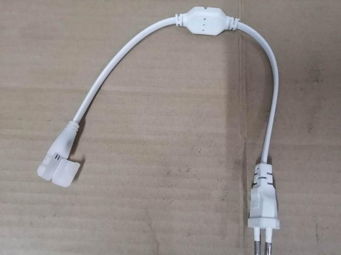 Jual Soket Adaptor 220V Neon Flex Socket Jack Lampu NEON FLEX LED Jepit ...