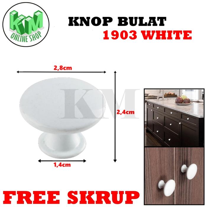 Promo Knob Knop Bulat 1903 Handle Tarikan Laci Pintu Lemari Emas, Hitam ...