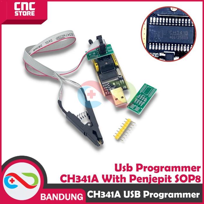 Jual Usb Programmer Ic Eeprom Ch341a Plus Penjepit Sop8 Flash Bios Di ...