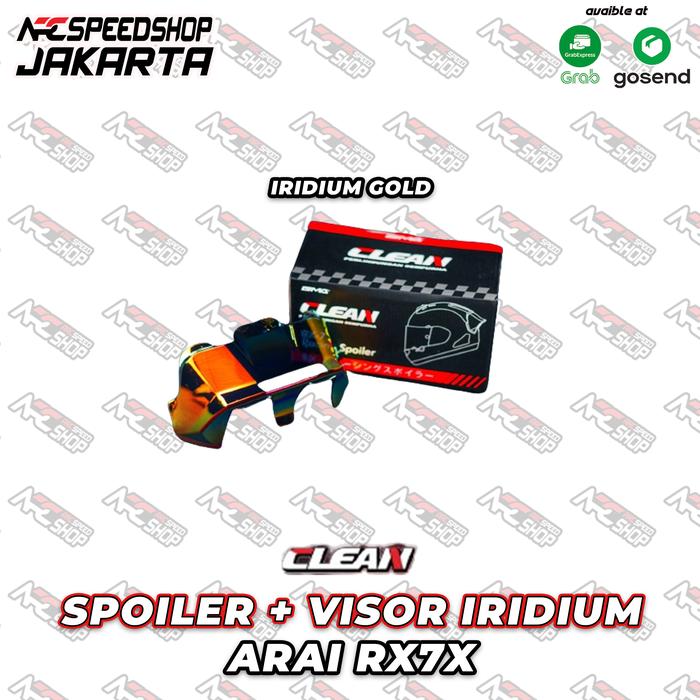 Jual SPOILER KACA VISOR HELM CLEAN IRIDIUM COLOUR for ARAI RX7X ...