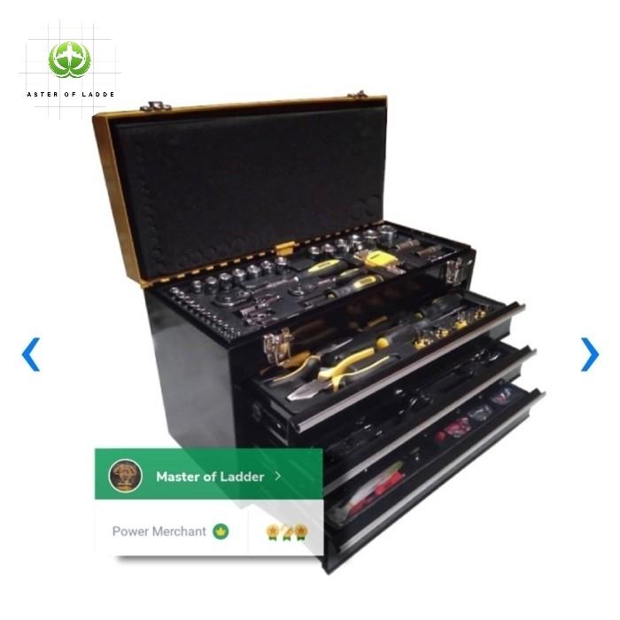 Jual Set Lemari Kabinet Bengkel Drawer/Tool Box Cabinet Isi 445PCS ...