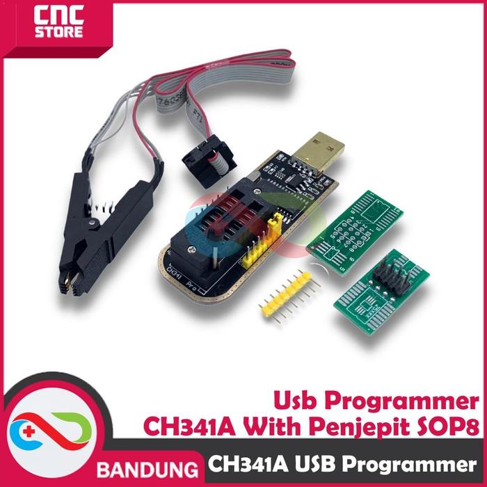 Jual Usb Programmer Ic Eeprom Ch341a Plus Penjepit Sop8 Flash Bios Di ...