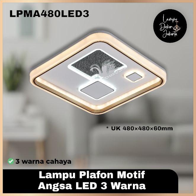 Jual LED PLAFON ANGSA 3 WARNA LPMA480LED3 Lampu Hias Minimalis Besi ...
