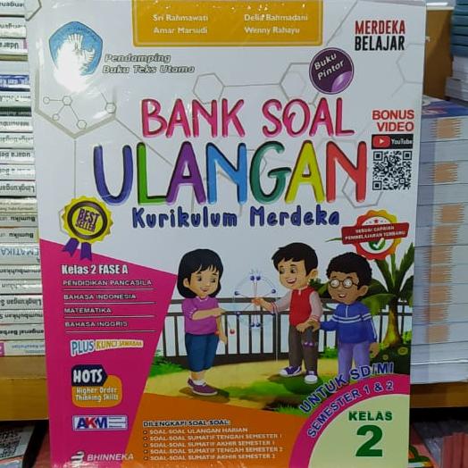 Jual Bank Soal Ulangan SD Kelas 2 Semester 1 dan 2 Kurikulum Merdeka ...