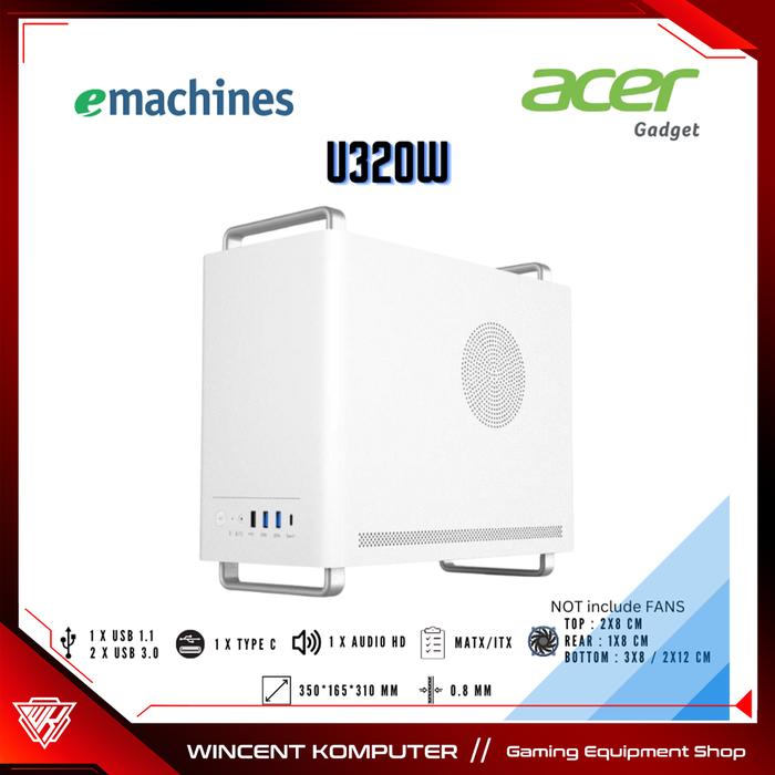 Jual Casing emachine Acer gadget U320WM White | MATX CASE - Kota ...