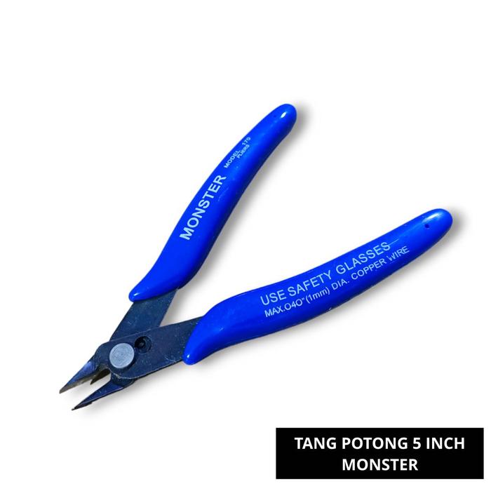 Jual Tang Potong Monster 170 Biru Wire Cutter Nipper Mini Kawat Kabel ...