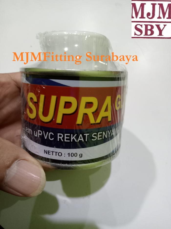 Jual Supra Glue Lem PVC 100gr (include kuas) - Kota Surabaya - MJM ...