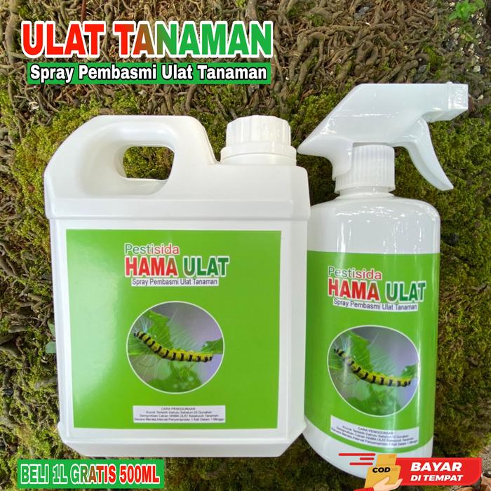 Jual PESTISIDA Spray Pembasmi Hama Ulat Tanaman | Ulat Bulu | 1L+500ML ...
