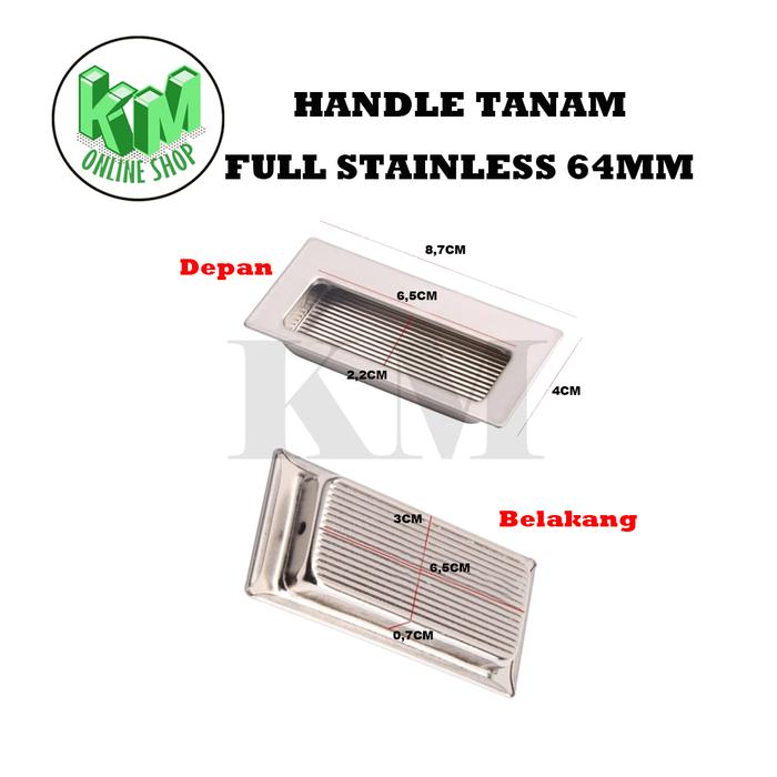 Jual Handle Tarikan Tanam Pintu Sliding Gold Stainless Steel Handel ...