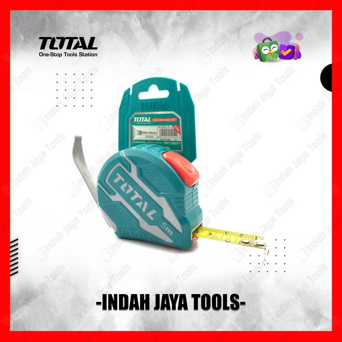 Jual TOTAL 126351 Rol Meter 5 M x 19 mm Meteran Gulung Measuring Tape ...