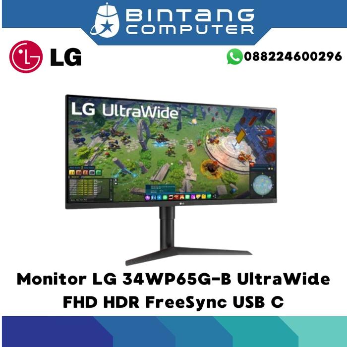 Jual Monitor LG 34WP65G-B UltraWide FHD HDR FreeSync USB C / LG ...