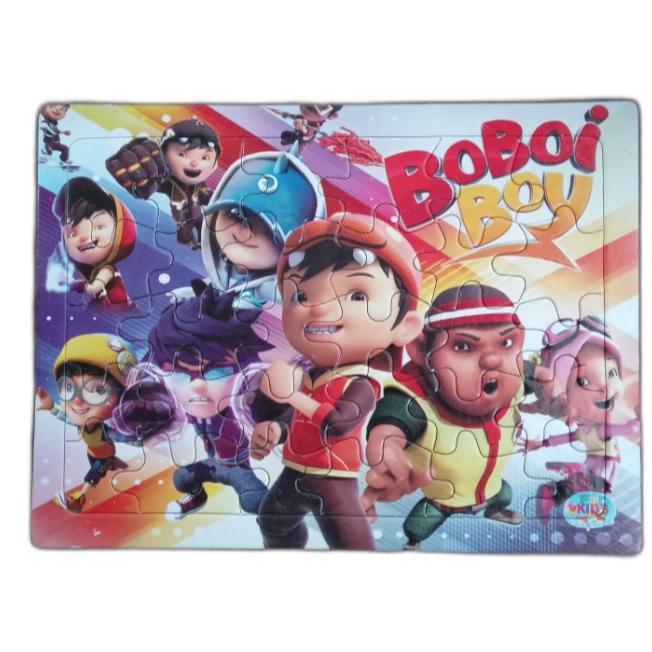 Jual puzzle boboiboy / cars mcqueen/ robocar poli / thomas / tom and ...