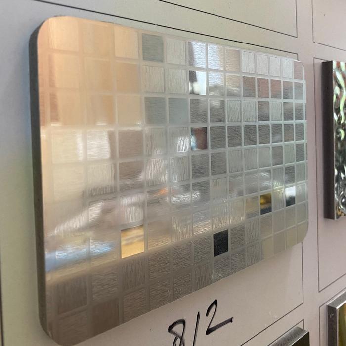 Promo PVC sheet board 8mm wallpanel silver PVC panel - HBC 812 - Kota ...
