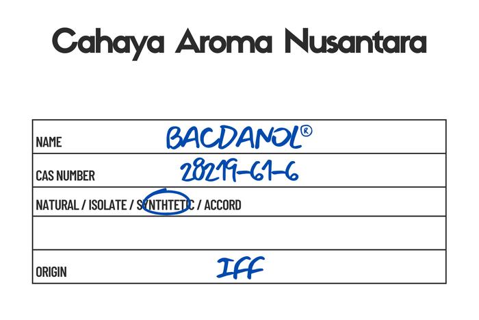 Jual Bacdanol® / Sandacanol / Dartanol (10ml) - Jakarta Selatan ...