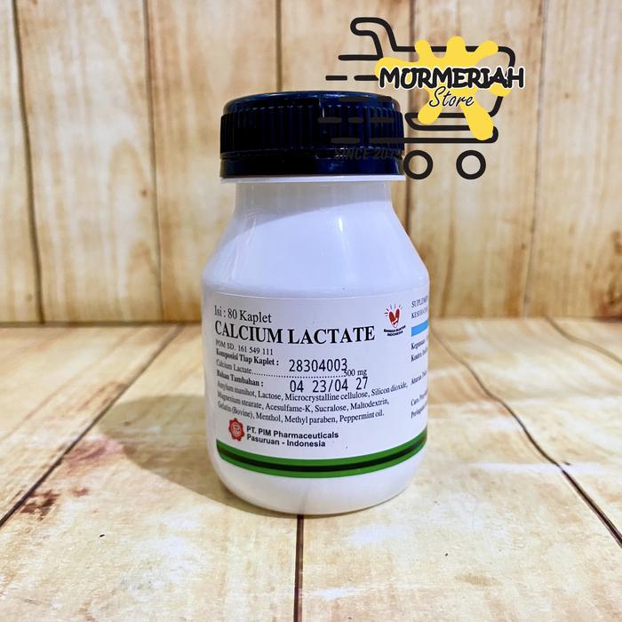 Jual KALSIUM LACTATE isi 80 tablet / KALK/ Calcium Lactate - Kab ...