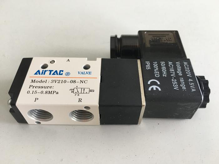 Jual 3v210-08 Airtac Pneumatic solenoid valve 3 Lubang (3/2) Ukuran Lubang - Jakarta Barat ...