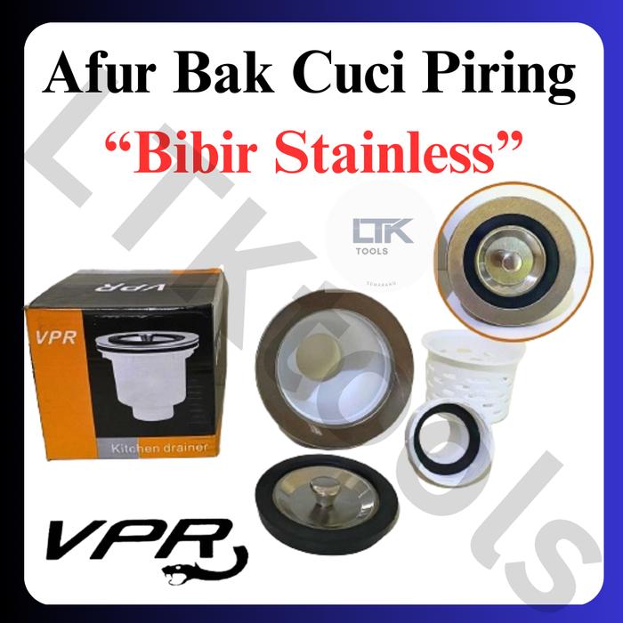 Jual Afur Bak Cuci Piring PVC Bibir Stainless/ Saringan BCP PVC Merek ...