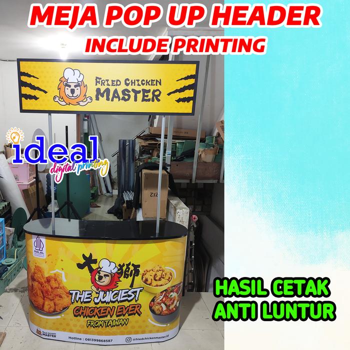 Jual Pop up counter meja pameran with header plang nama brand - Jakarta ...