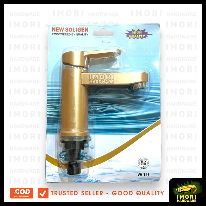 Jual SOLIGEN Kran Wastafel Plastik ABS W19 Up Down Cuci Piring Keran ...