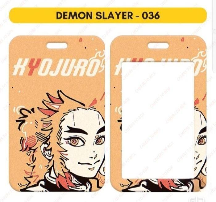 Jual ID Card Holder Tanjiro Demon Slayer Tanpa Tali / Name Tag Demon ...