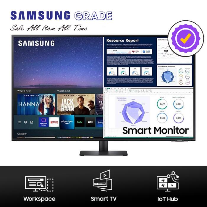 Jual SAMSUNG 43" M7 UHD Smart Monitor & Streaming TV - LS43BM702UEXXD - Kota Semarang - Samsung ...